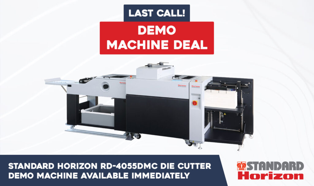 Horizon RD-4055DMC Rotary Die Cutter Demo Machine - Graphco